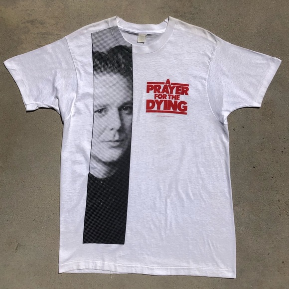 Shirts | Mickey Rourke Rare Vtg 1987 Movie A Prayer For The Dying White ...